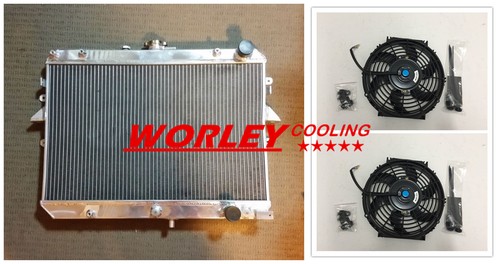 VIC-Aluminum radiator+FAN for Ford Econovan Mazda E2000 Petrol 84-97 ...