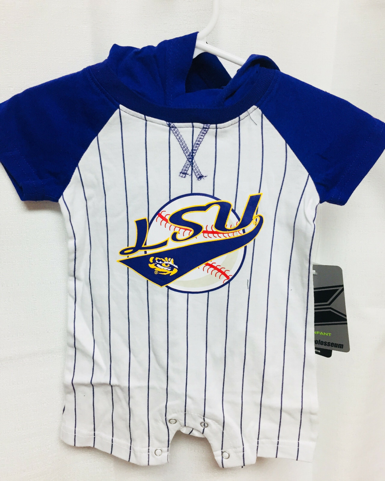 LSU Tigers Infant Purple Romper Hoodie 0-12 Months Free Shipping ...