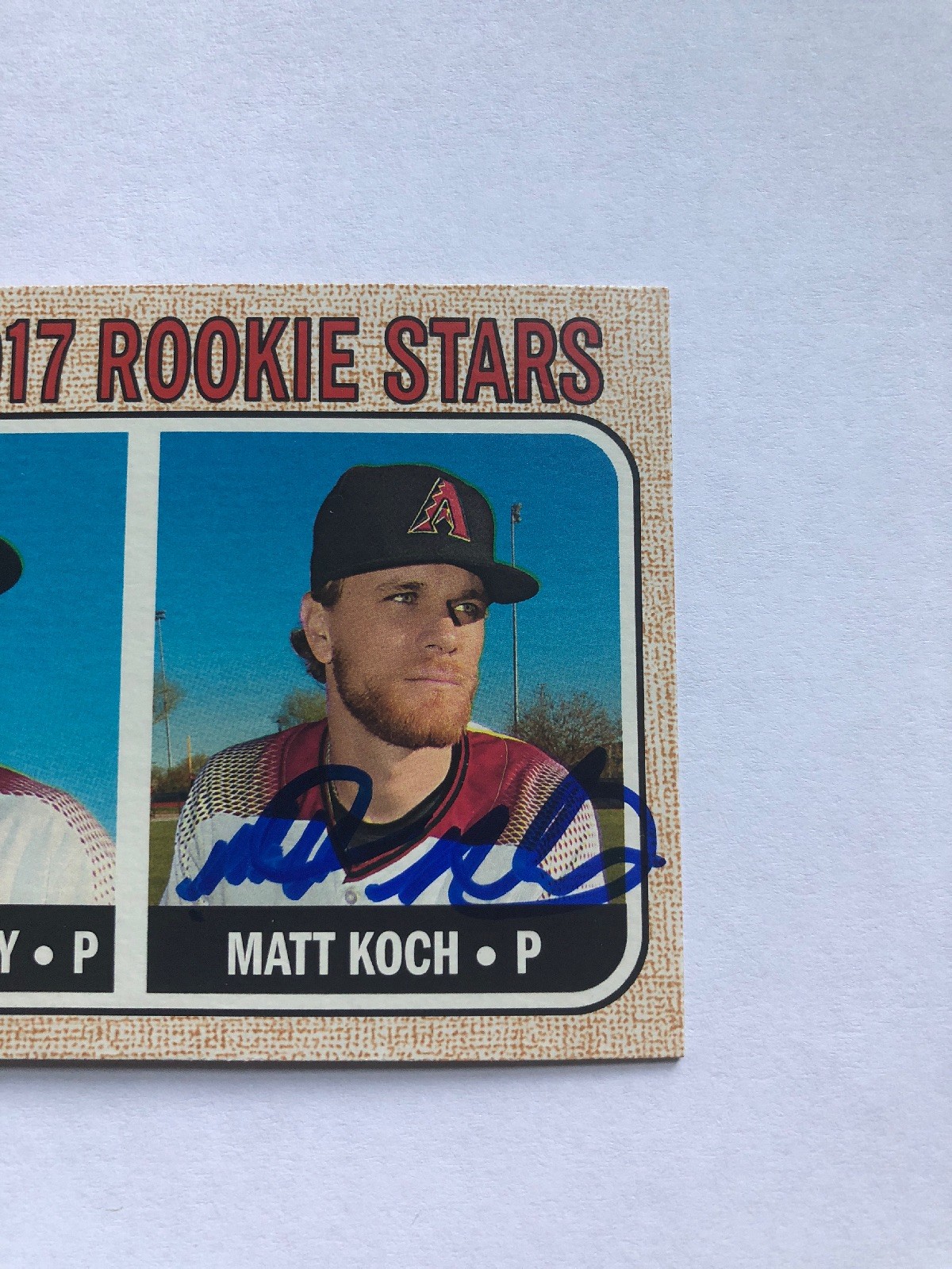 2017 Topps Heritage Matt Koch #384 Auto Signed Autograph Diamondbacks ...