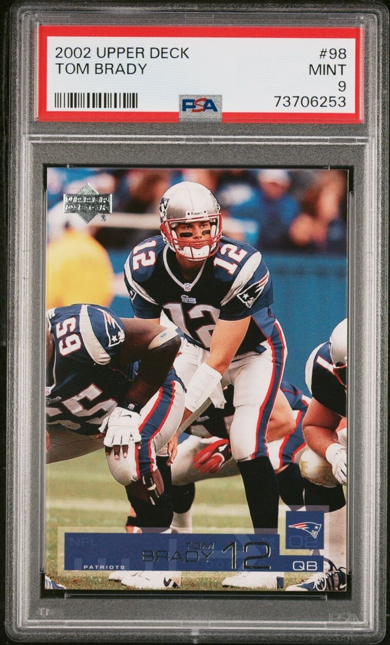 2002 Upper Deck Tom Brady Card #98 PSA Graded MINT 9 | eBay