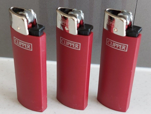 Clipper super lighter BRIO micro 3 solid metallic red hi tech great ...