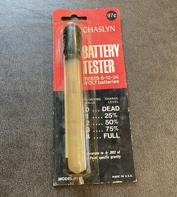 Chaslyn 4119 Battery Tester, MODEL 4119, TESTS 6-12-24 VOLT BATTERIES ...