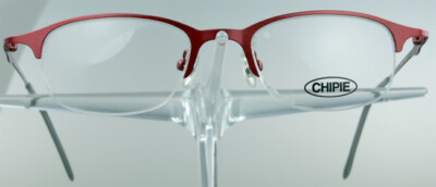 CHIPIE 03 Brille Brillengestell Rot Halbrand Damen Filigran Eyeglasses ...