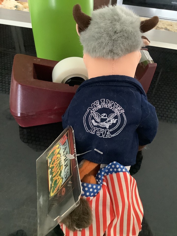 Meanie Beanie Babies Infamous Series "Bull Bill Clinton" with tags | eBay