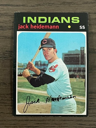 1971 Topps Jack Heidemann #87 Cleveland Indians (A) | eBay