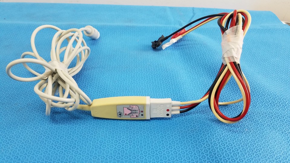 PHILIPS M1671A ECG 3-Lead Set Grabber AAMI ICU Leadwire Cable | eBay