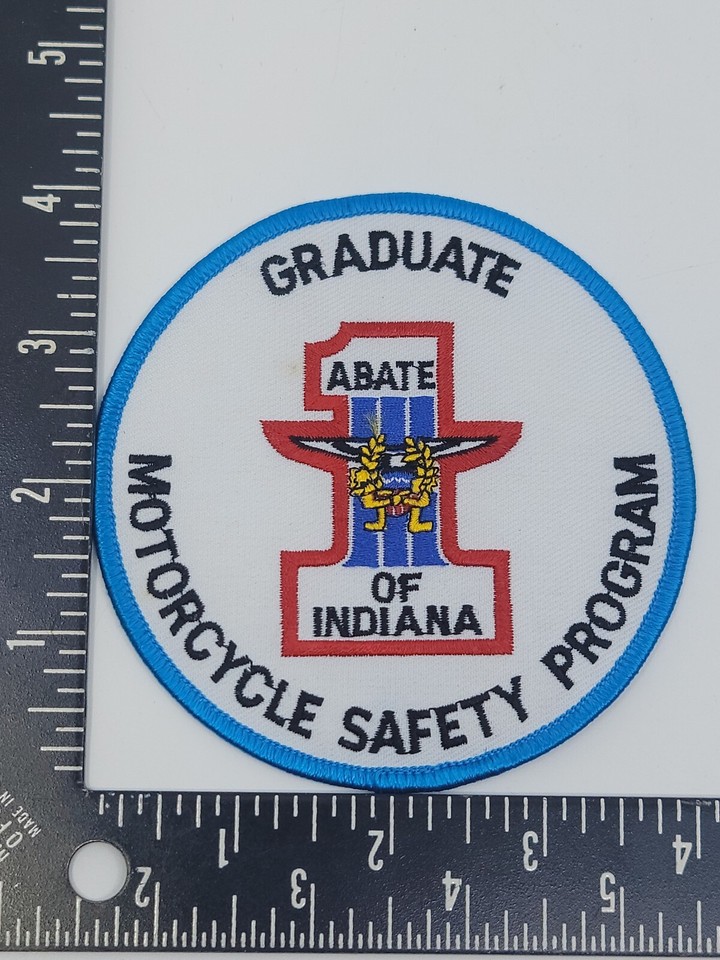 Abate Of Indiana Safety Graduate Motorcycle Vest Sew On Patch Vintage ...