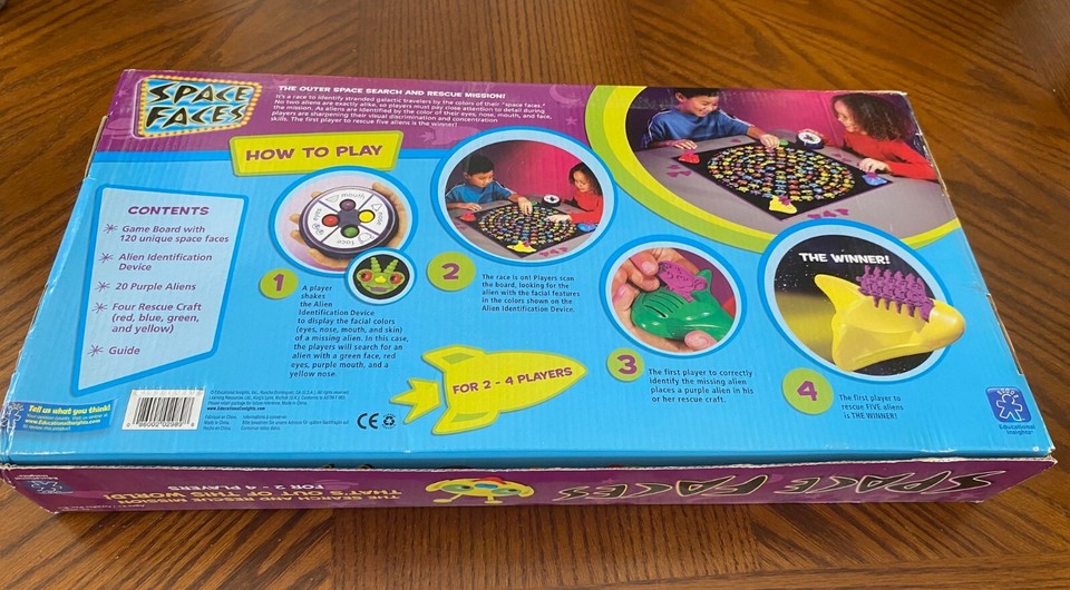 Space Faces Game - 2005 Educational Insights - Used | eBay