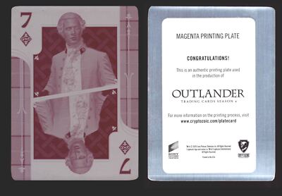 Outlander Season 4 Magenta Metal Printing Plate Chase 7 Diamonds ...