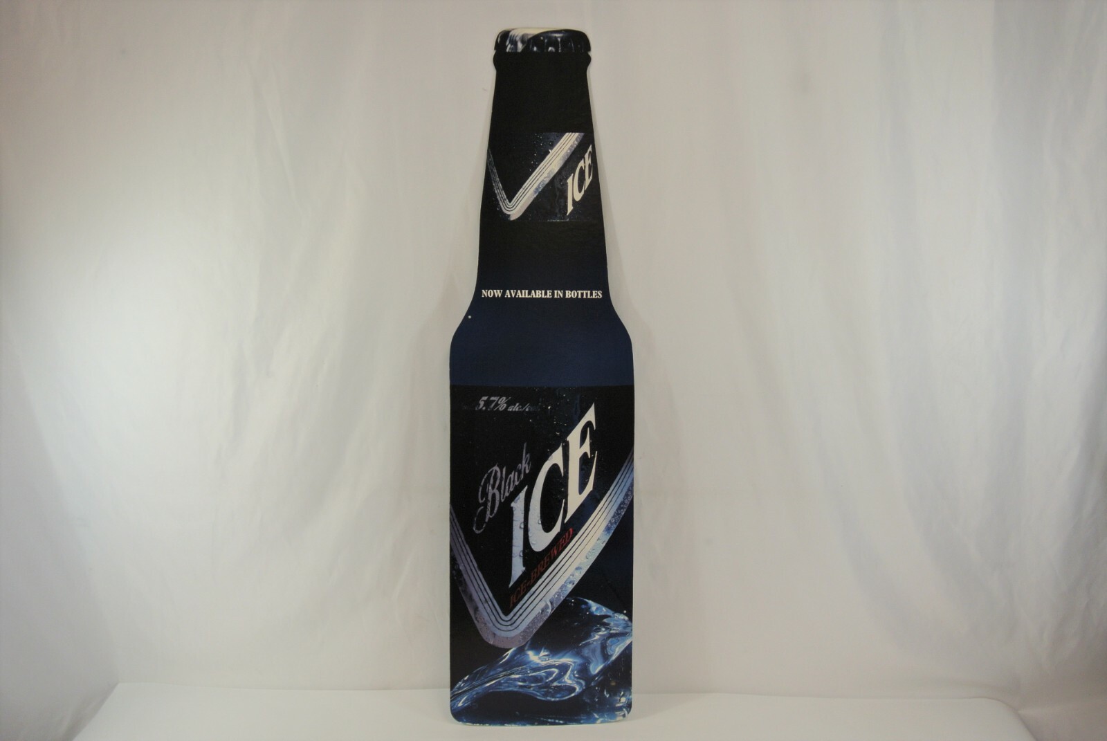 Molson Black Ice Double Sided Cardboard Sign Beer Bottle Advertisement ...