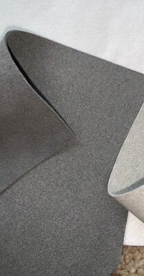 Meterware ORIGINAL Alcantara Stoff Grau 145cm breit Ohne Kaschierung ...