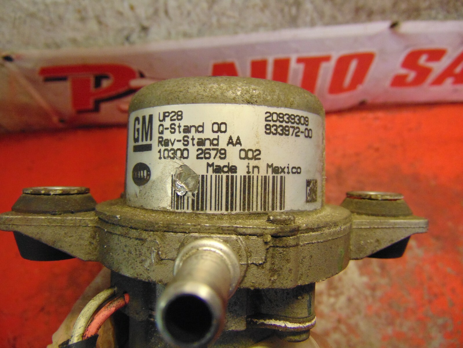 10-17 13 14 15 16 12 11 Chevy Equinox oem power brake vacuum pump ...