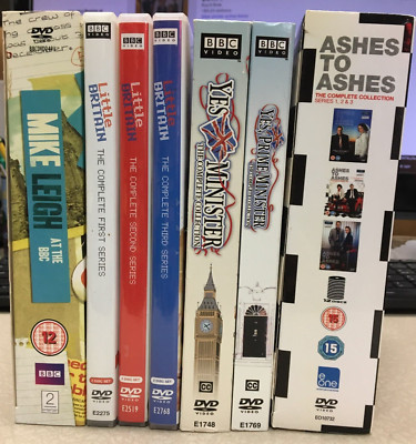 BBC tv dvd lot Little Britain Yes Minister Mike Leigh Ashes to Ashes | eBay