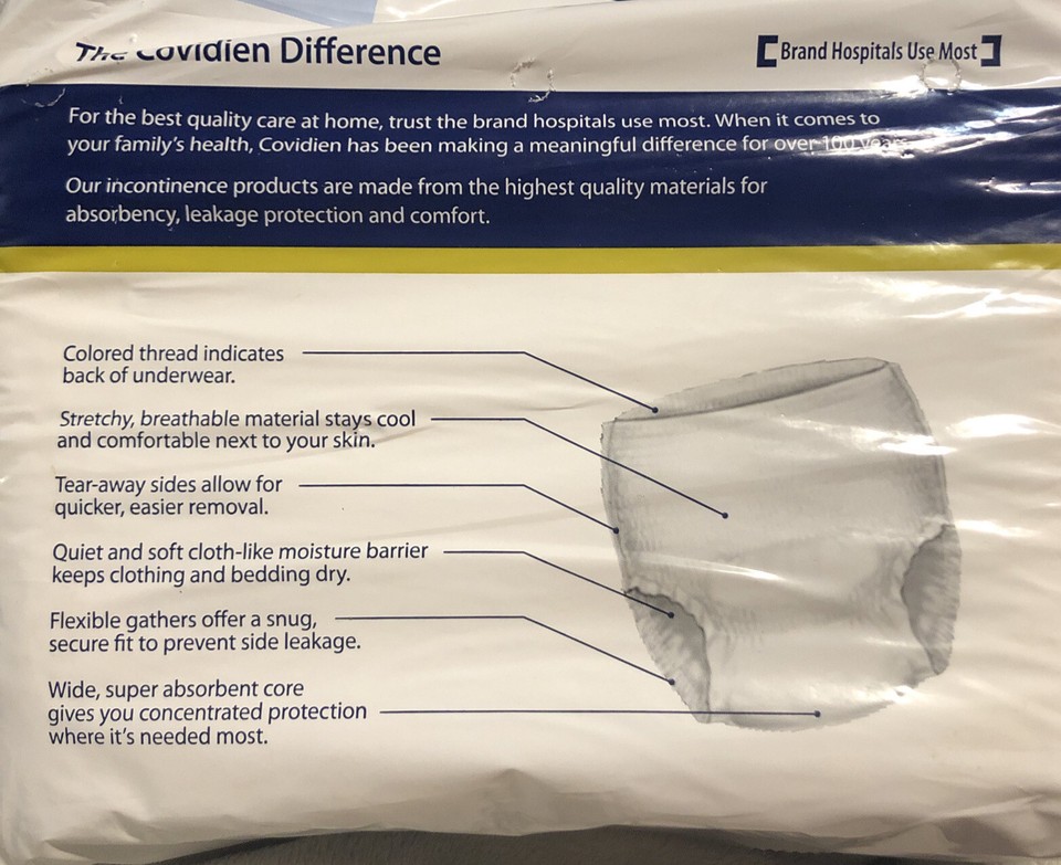 Surecare Protective Underwear LARGE, Heavy Absorbency Sure Care -Pack ...