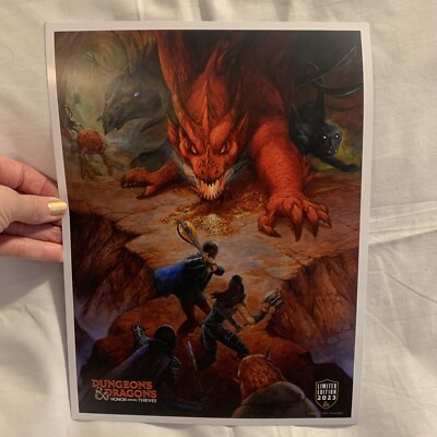NEW Dungeons & Dragons 9X12 Authentic Promo Poster LIMITED Edition 2023 ...