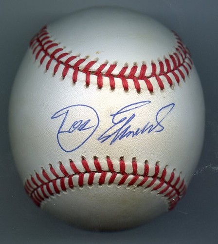 DOC EDWARDS Single-Signed Baseball 1965 Yankees Indians A's | eBay