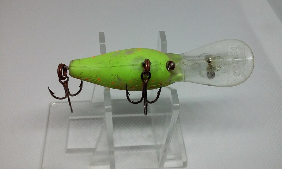 VINTAGE Rebel Deep Teeny Wee-R Grn/Chart/Ong Spots 1 5/8" Crankbait ...