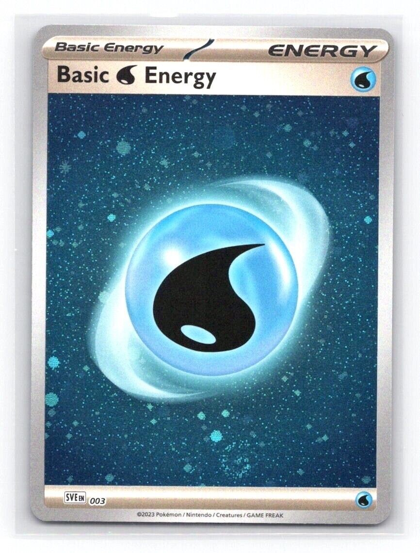 HOLO Water Energy Card Pokemon TCG Card SVEen 003 | eBay