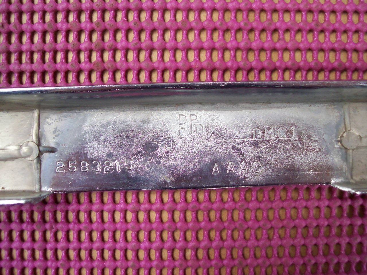 1964 1965 Barracuda Cuda NOS MoPar Hood Front NAMEPLATE EMBLEM ...