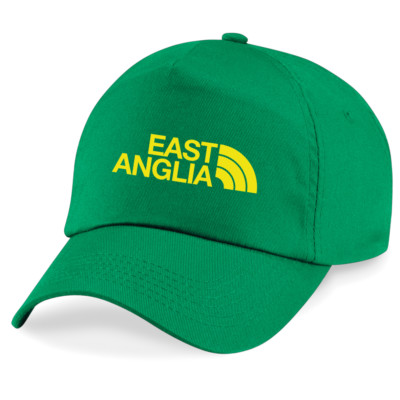East Anglia baseball cap Norwich Football fan 7 colours one size Gift ...