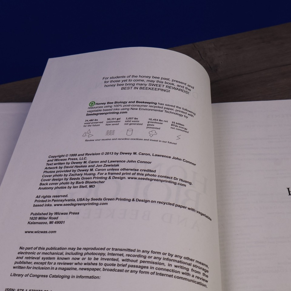 Honey Bee Biology and Beekeeping By Dewey M. Caron 2013 HC ...