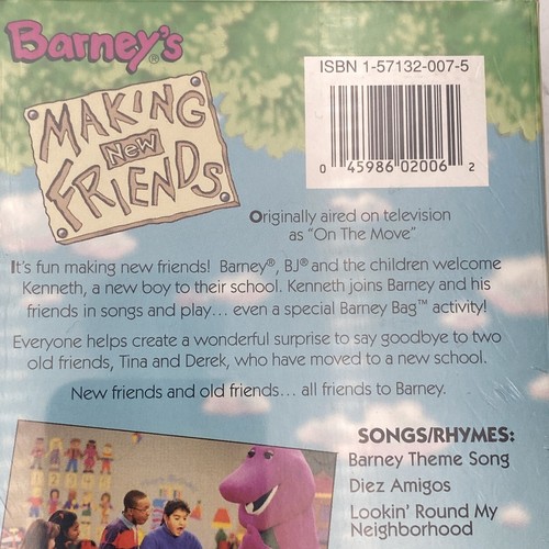 Barney - Barneys Making New Friends (VHS, 1995) for sale online | eBay