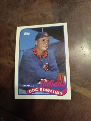 DOC EDWARDS 1989 TOPPS MANAGER INDIANS CHECKLIST #534 FREE SHIPPING | eBay