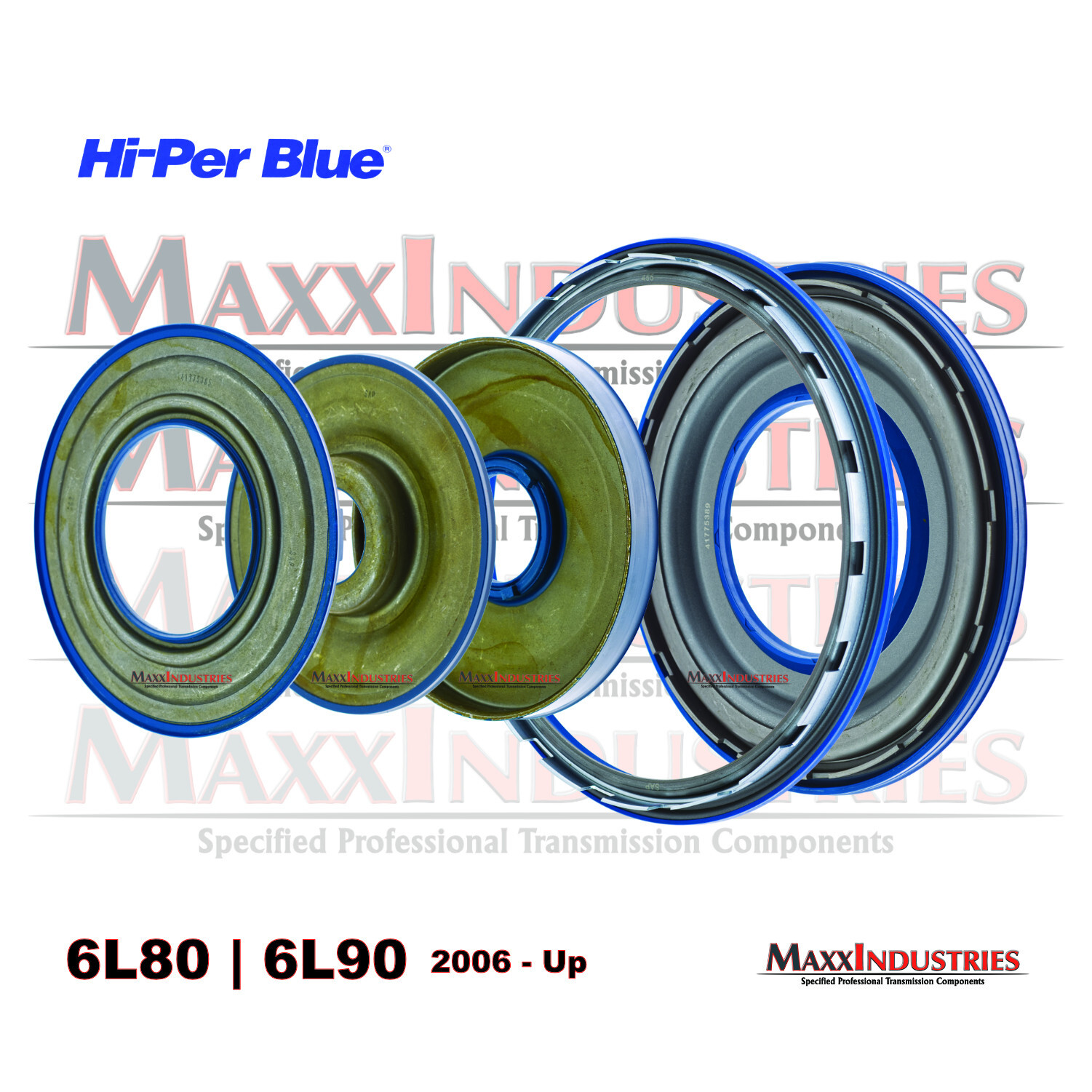 6L80 - 6L90 Transmission Hi-Per Blue Bonded Clutch Piston Set 5-piece ...