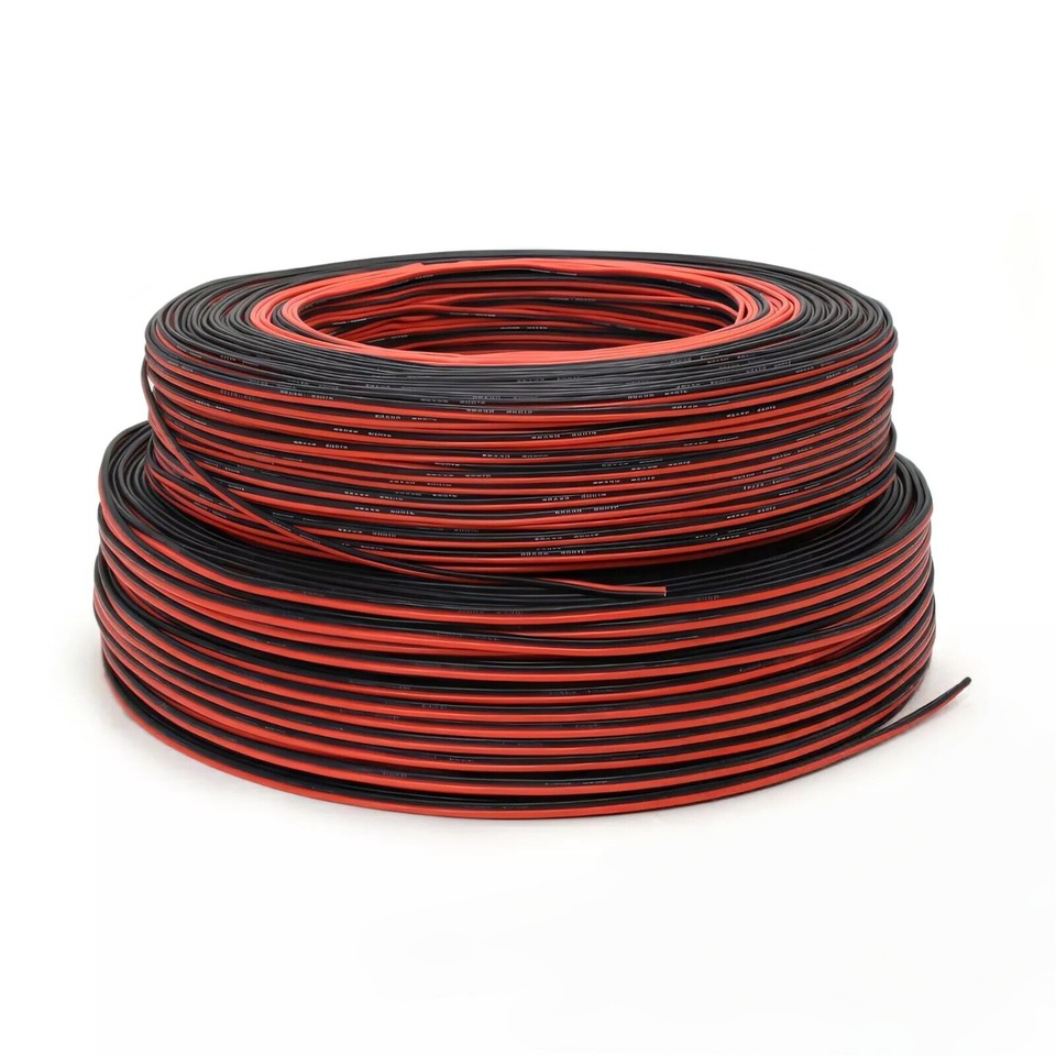 Flexible Silicone Cable Wire Stranded 8AWG~28AWG Black/Red Double ...