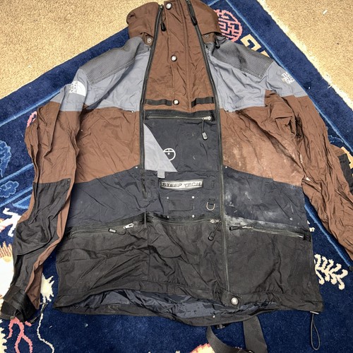 Vintage North Face Steep Tech Jacket Brown Gray Black Size 3XL Scot ...