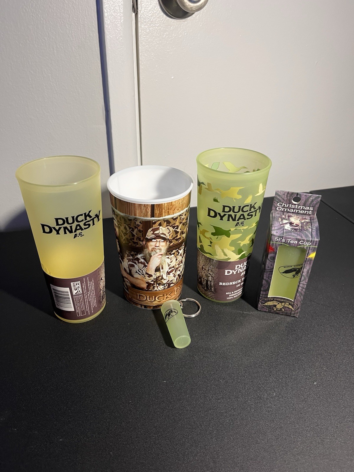 Duck Dynasty Lot Redneck Tumblers Si’s Tea Cup Ornament Key Chain 2013 ...