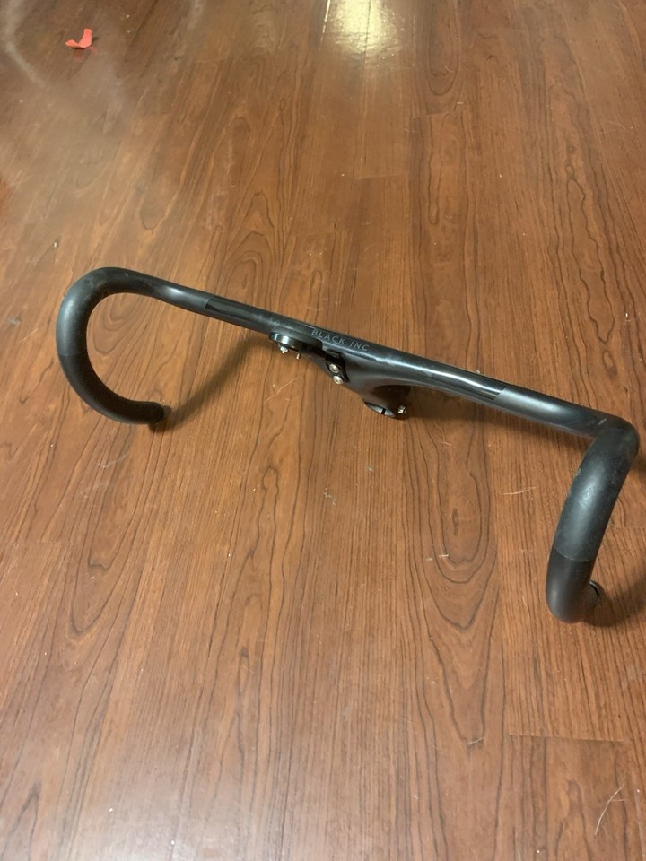 Black Ink Aero Carbon Integrated Handlebar/Stem - 420mm width/110mm ...