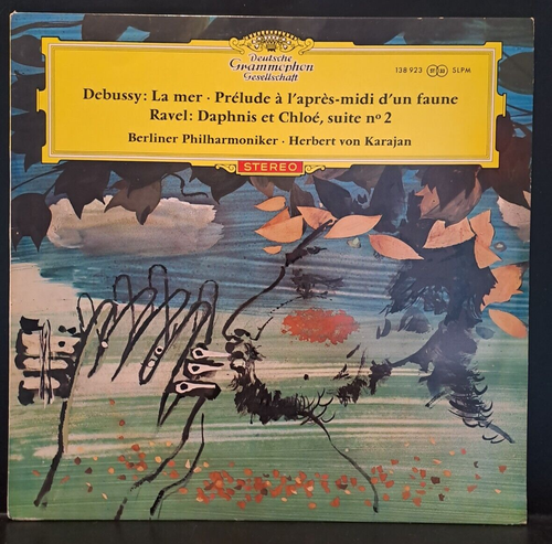 Karajan # Debussy La Mer Ravel Daphnis # DGG Red Stereo # 9/64 # SLPM ...