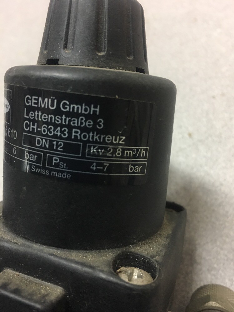 GEMÜ Type 610 DN-12 Diaphragm Valve GEMU | eBay