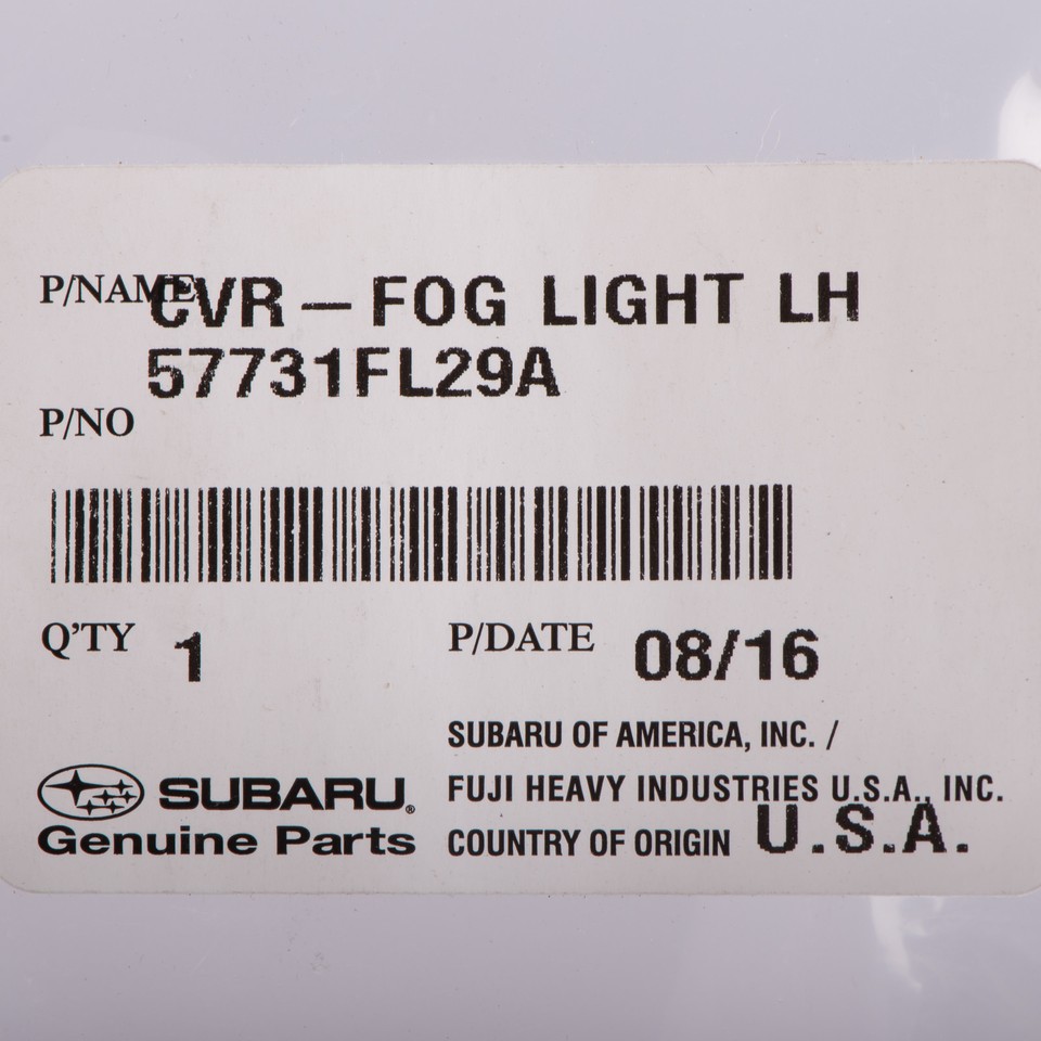 OEM 2017-2019 Subaru Impreza Sport Front Left Fog Light Cover Bezel ...