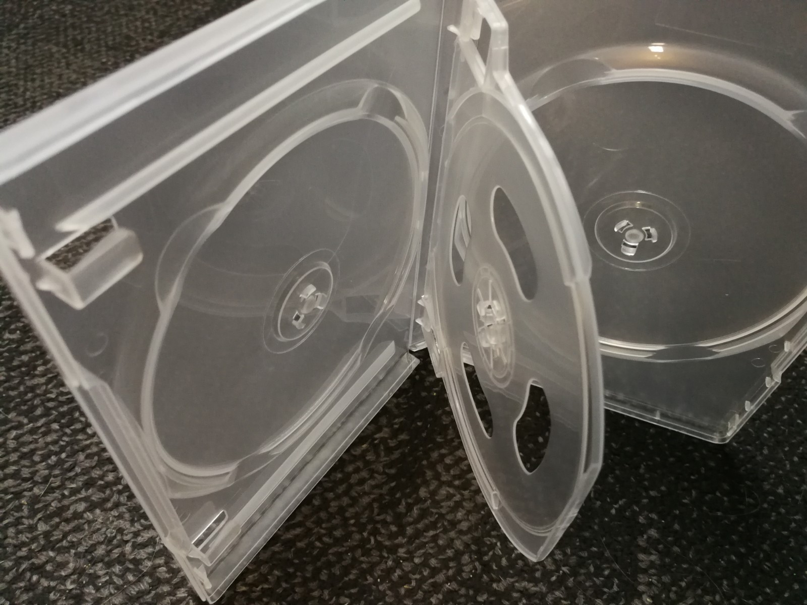 5 x PREMIUM Quadruple Clear DVD Case Holds 4 Disc Four DVD Cover 14mm ...