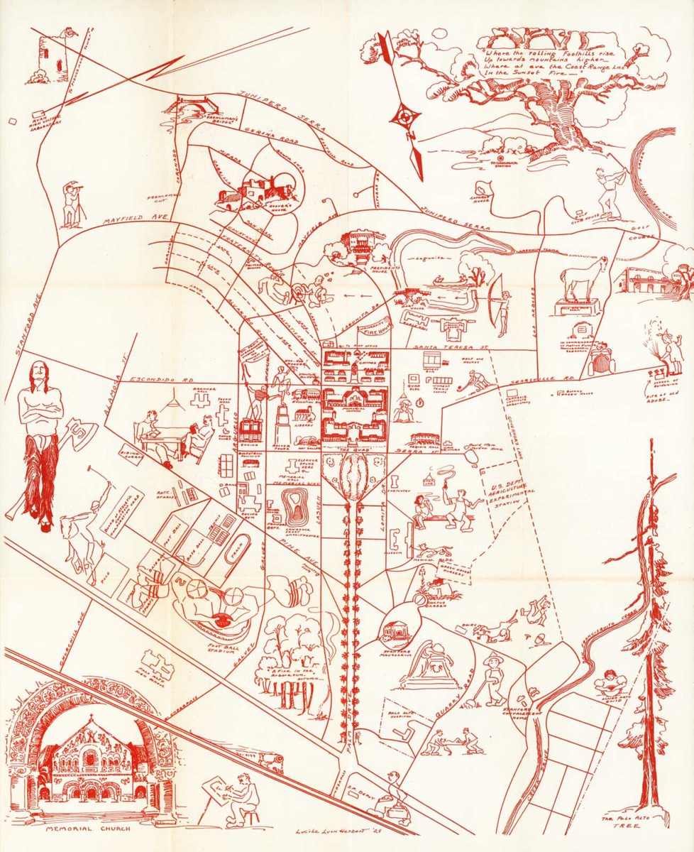 Stanford Campus Map Printable Stanford University Jenni Sparks