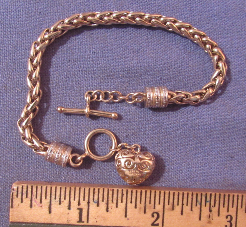 925 RJ STERLING SILVER THAILAND GOLDWASH CHAIN LINK B… - Gem