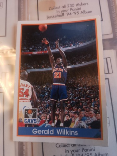 Sticker Nba Basket 1994 1995 Panini #43 Gerard Wilkins Cleveland Cavs ...