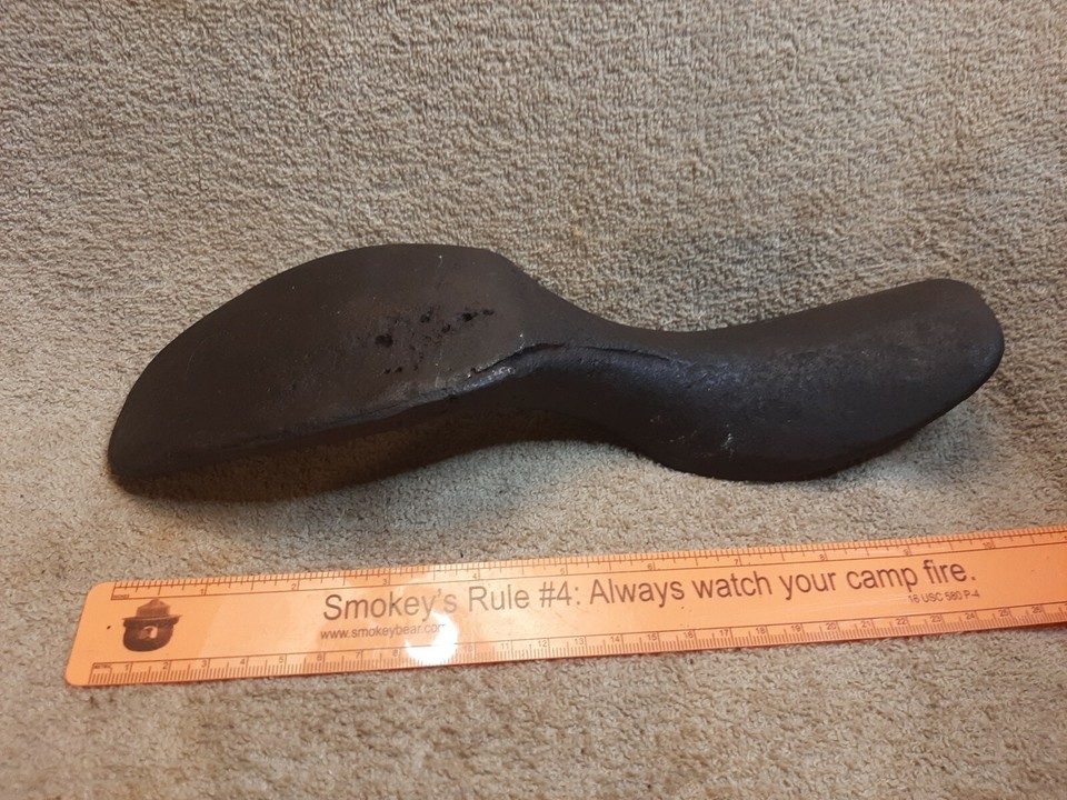 Antique Vintage Cast Iron Cobbler Shoe Form Mold Shoemaker Tool Metal ...