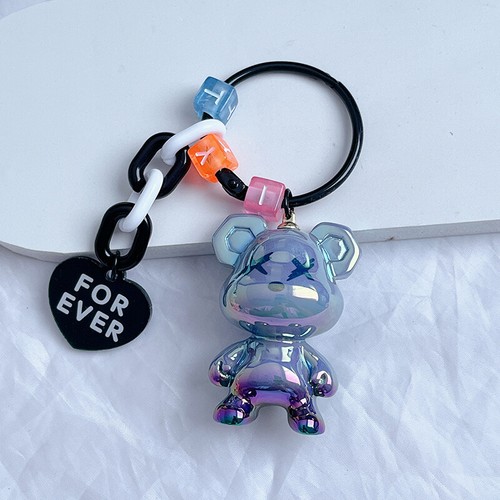 Graffiti Bear Keychain Cartoon Cool Keyring Bag Pendant Car Key Chain ...