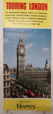 VINTAGE FRAMES TOURING LONDON LEAFLET 1967 UNIQUE GIFT | eBay UK
