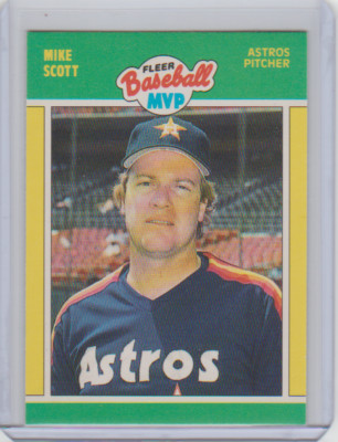 1989 Fleer Baseball MVP #34 Mike Scott Houston Astros | eBay