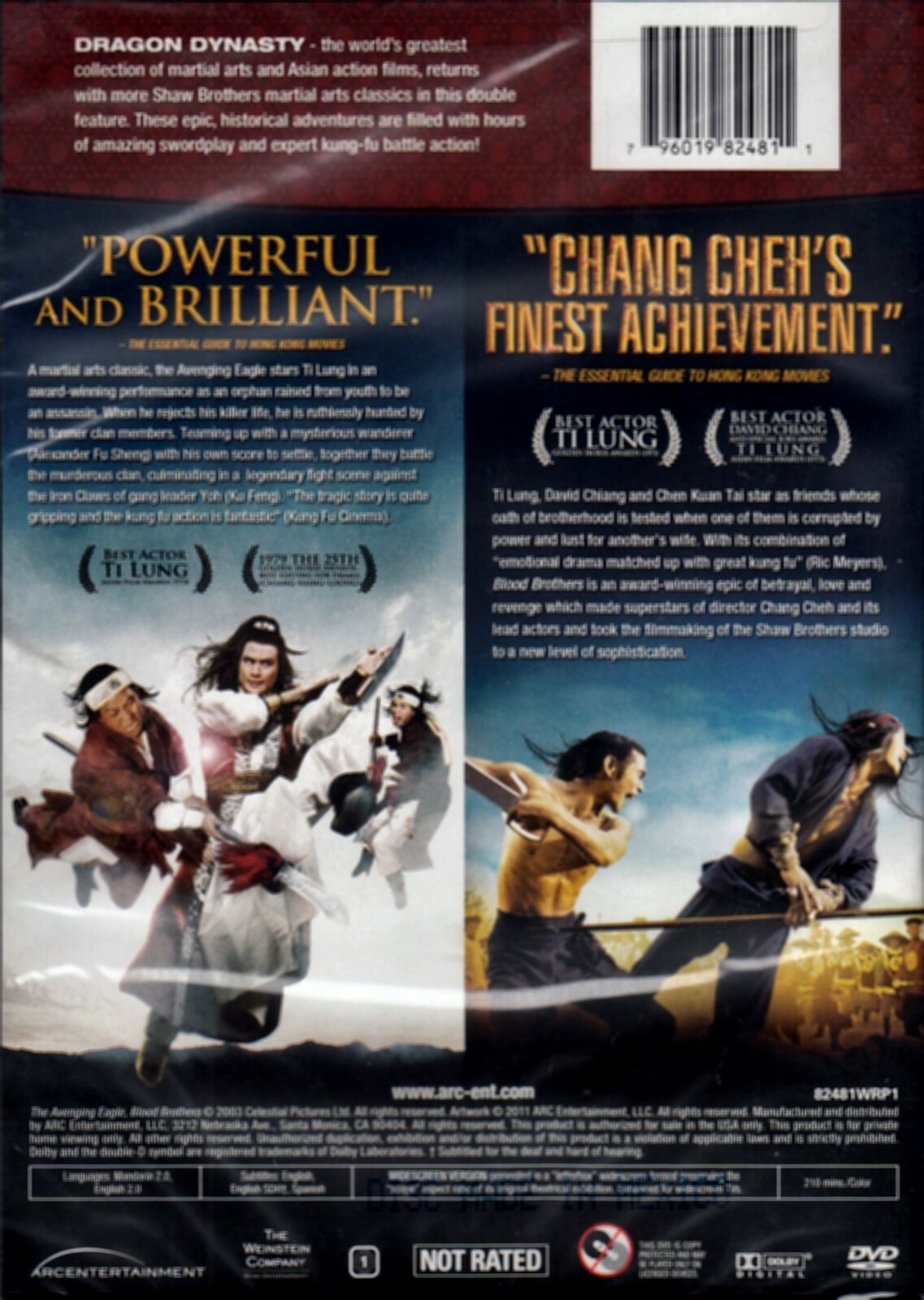 The Avenging Eagle/Blood Brothers (DVD, 2012, 2-Disc Set) for sale online | eBay