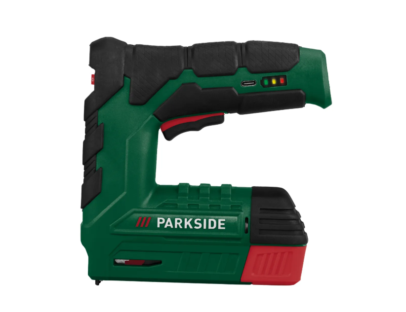 Parkside Cordless Nailer Stapler Nail Gun Tacker 4V Li-Ion -PAT 4 D6 ...