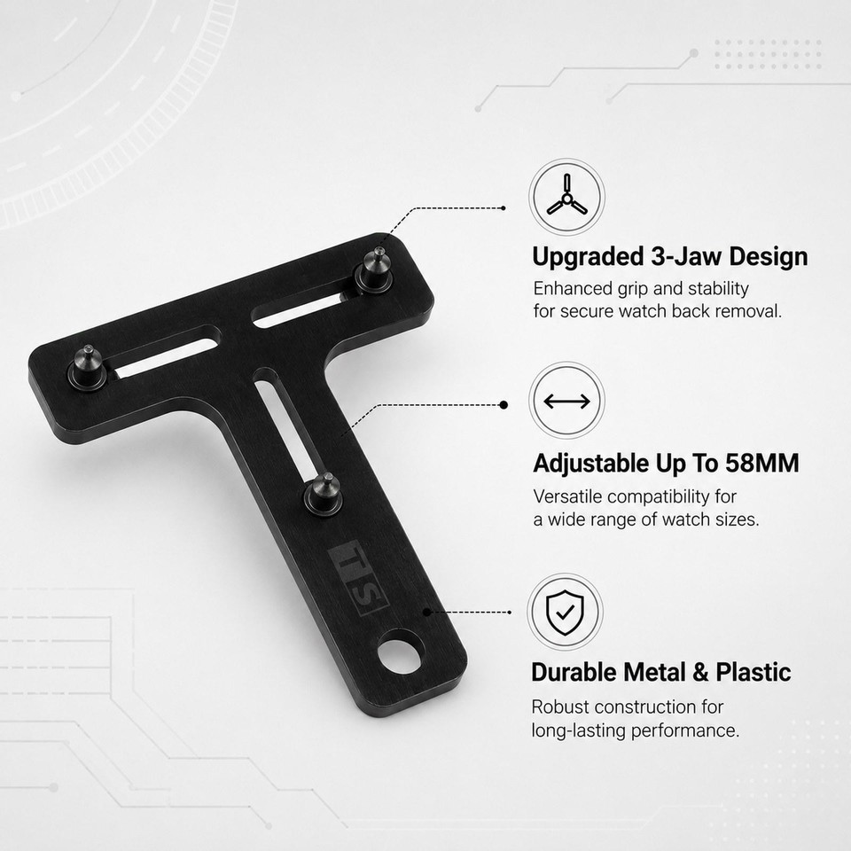 Back Cover Remover Metal Watch Back Remover Tool for Home Repairs ...