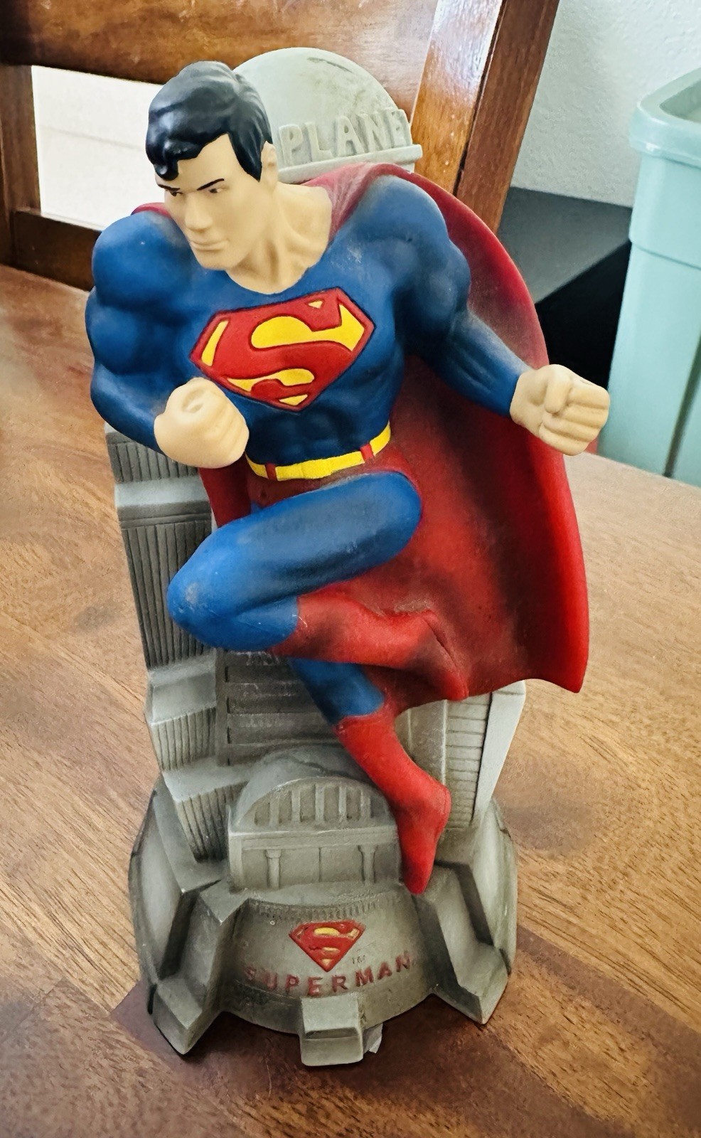 SUPERMAN PVC Bank On The Daily Planet Building! | eBay