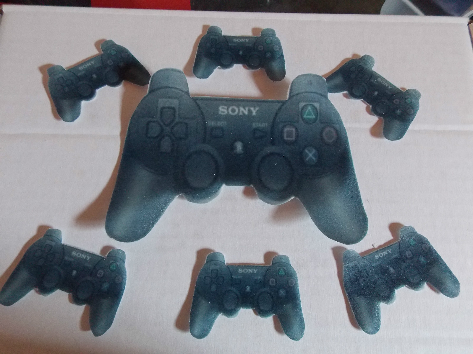 Large Edible precut PS3 Controller cake and cupcake toppers | eBay