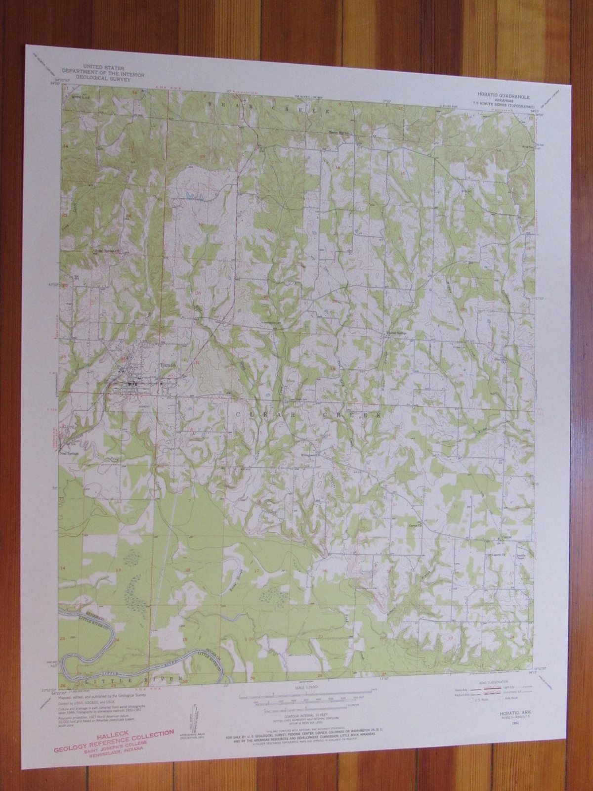 Horatio Arkansas 1952 Original Vintage USGS Topo Map | eBay