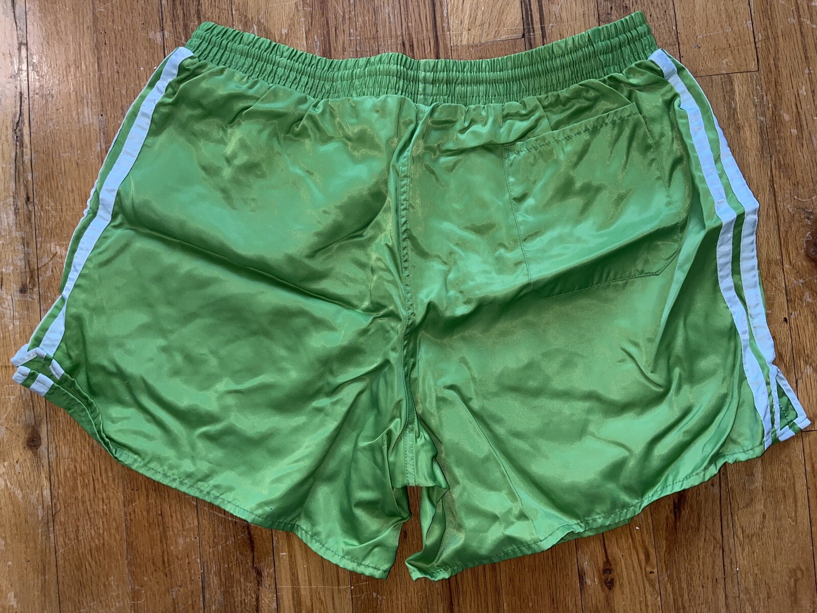 Adidas Nylon Shorts Vintage 80’S D7 LARGE Sprinter Sh… - Gem